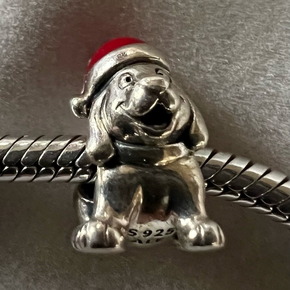 Pandora | Jewelry | Pandora Santa Dog Charm | Poshmark